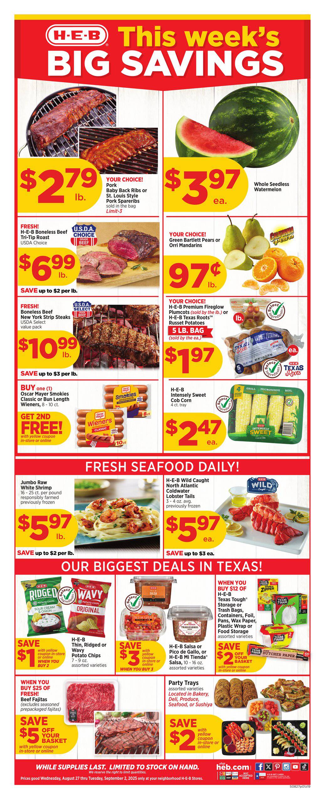 HEB Weekly Ad August 27 - September 2, 2025 | WeeklyAds2