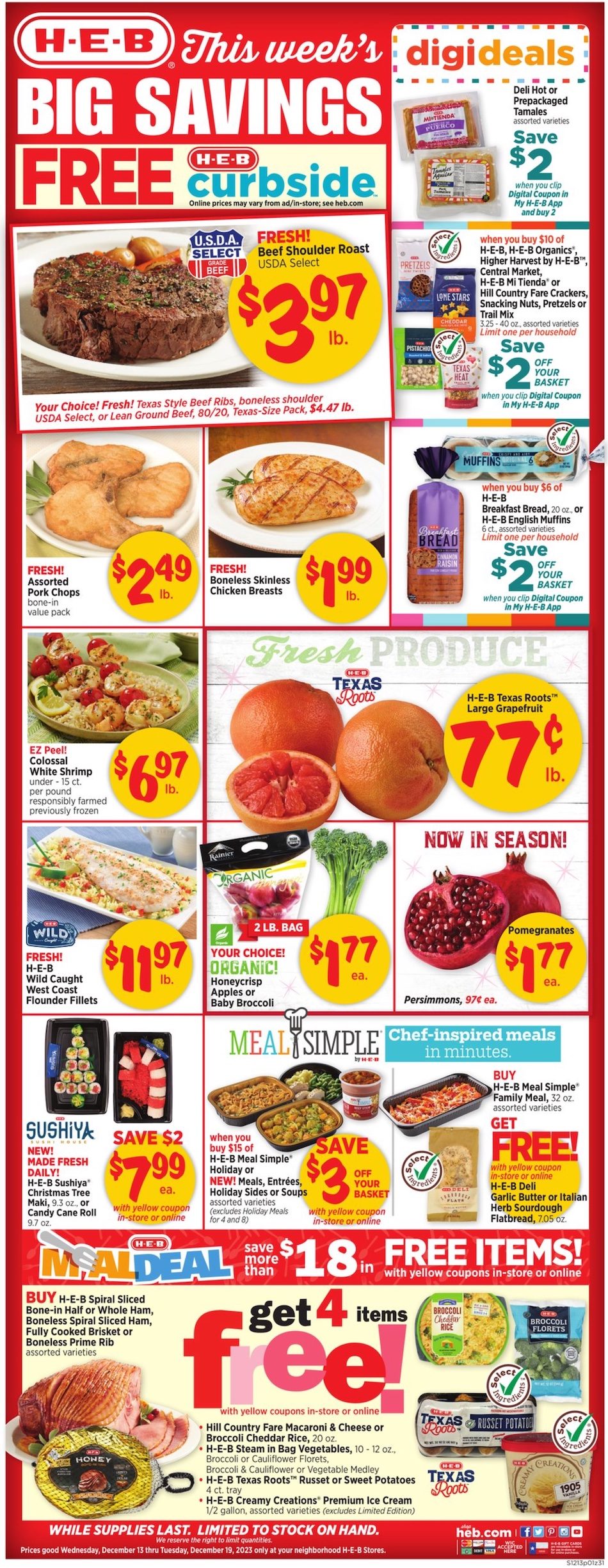 HEB Weekly Ad Dec 13 - 19, 2023 | WeeklyAds2