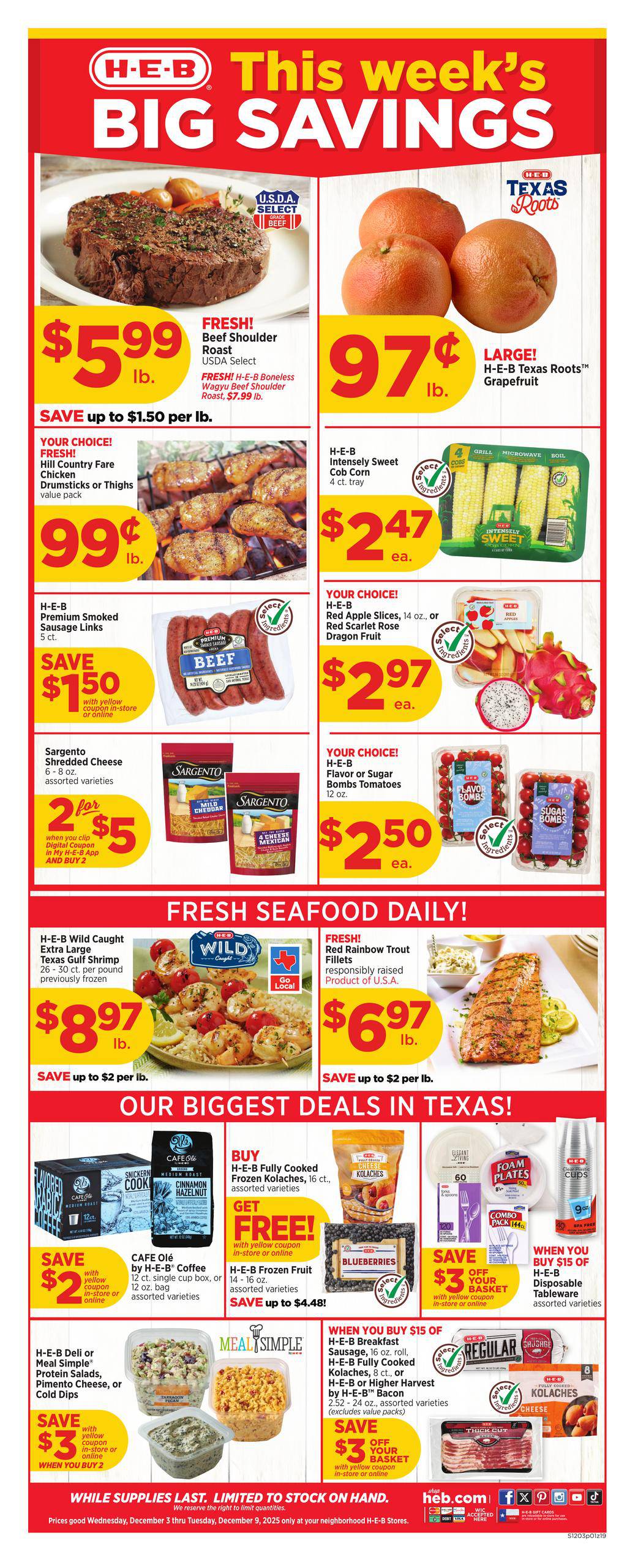HEB Weekly Ad December 3 - 9, 2025 | WeeklyAds2