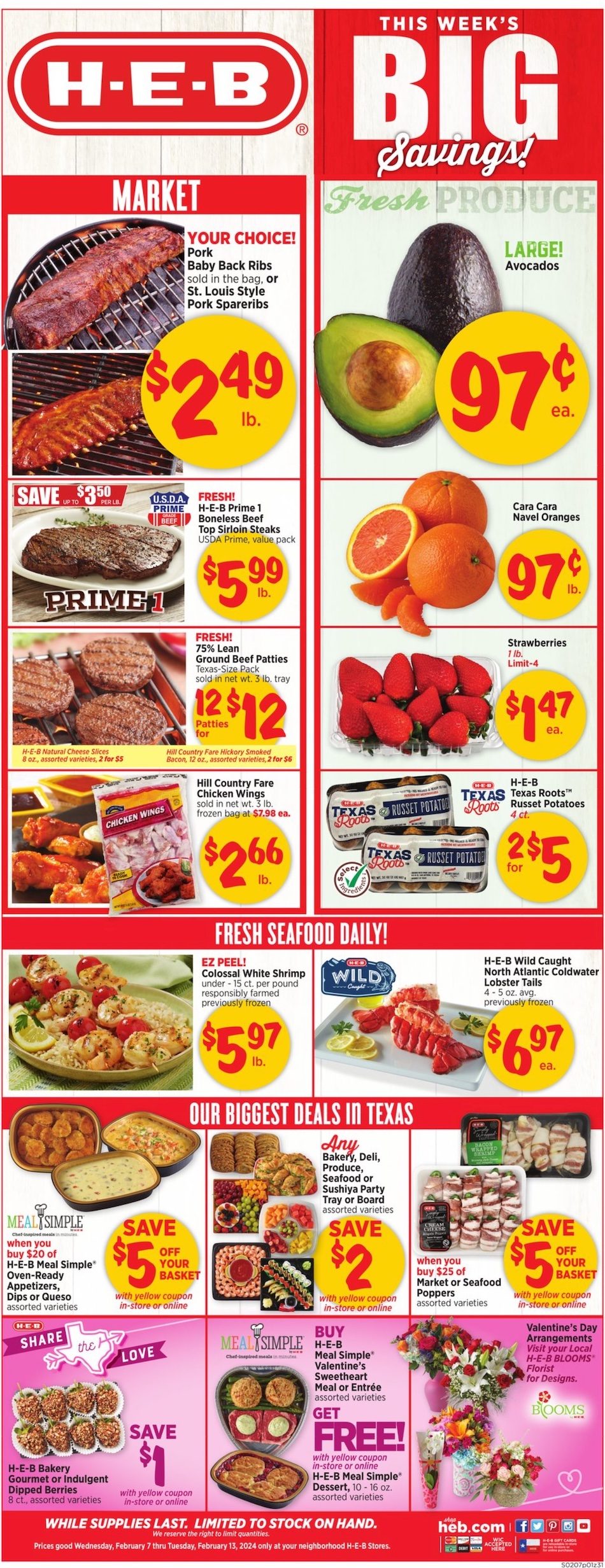 HEB Weekly Ad Feb 7 - 13, 2024 | WeeklyAds2