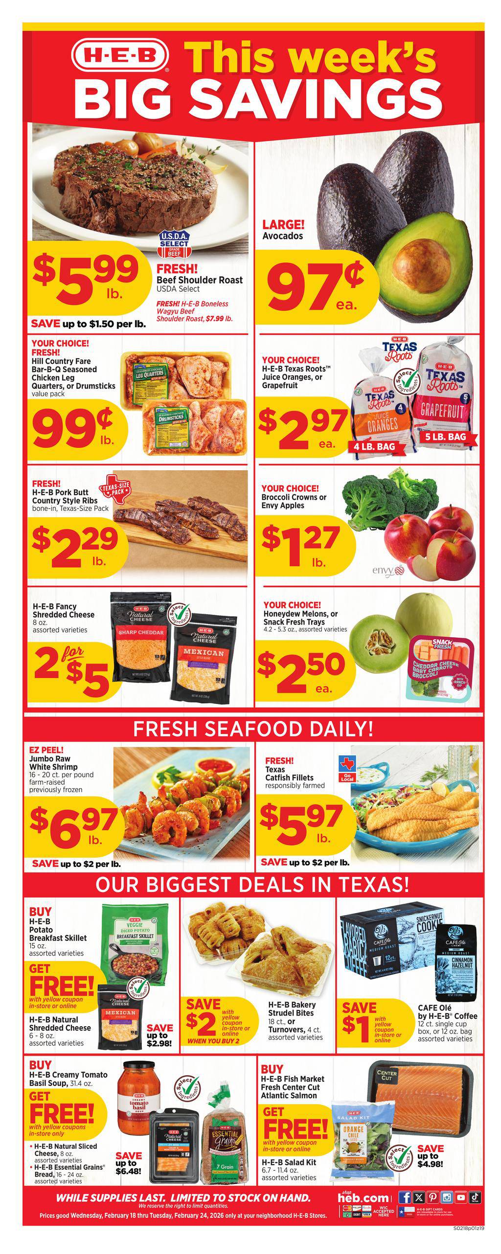 HEB Weekly Ad February 18 - 24, 2026 | WeeklyAds2