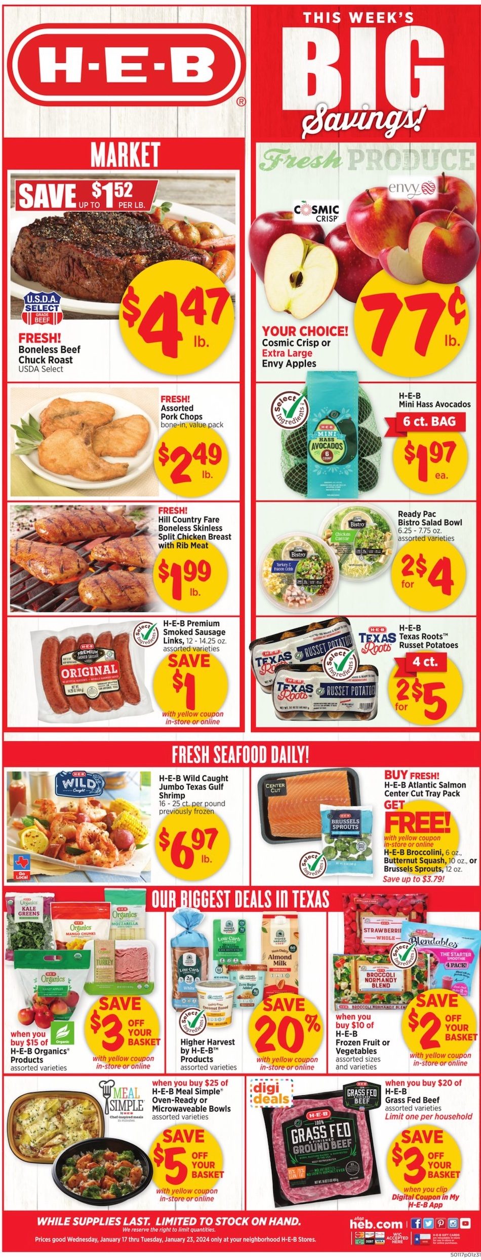 HEB Weekly Ad Jan 17 - 23, 2024 | WeeklyAds2