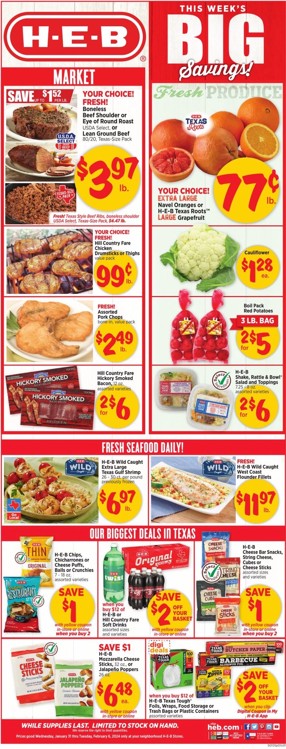 HEB Weekly Ad Jan 31 - Feb 6, 2024 | WeeklyAds2