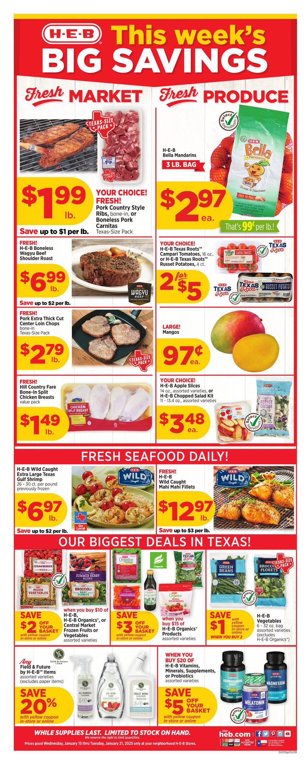 HEB Weekly Ad January 15 - 21, 2025 | WeeklyAds2