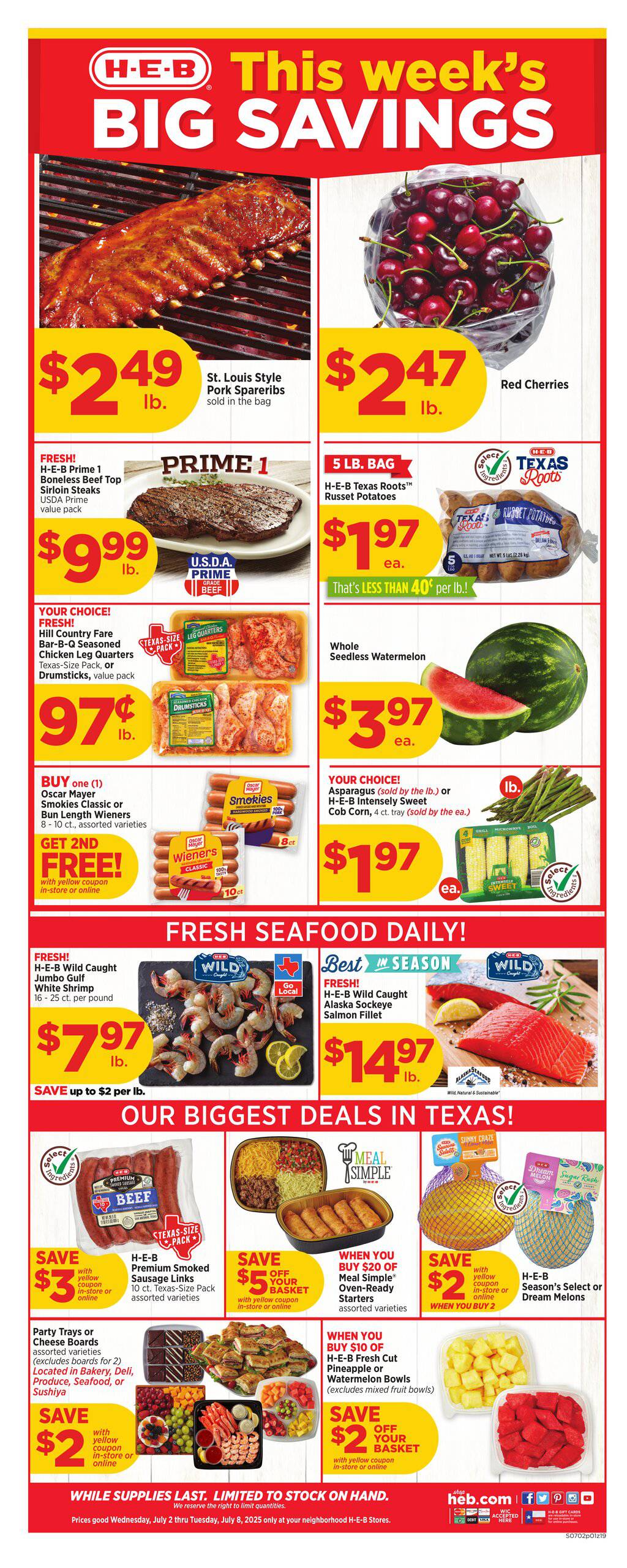 HEB Weekly Ad July 2 - 8, 2025 | WeeklyAds2