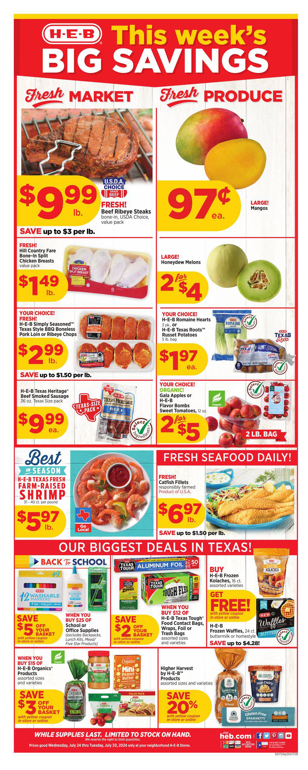 HEB Weekly Ad July 24 - 30, 2024 | WeeklyAds2