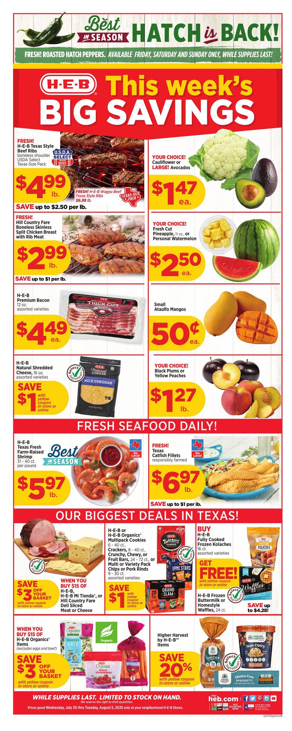 HEB Weekly Ad July 30 - August 5, 2025 | WeeklyAds2
