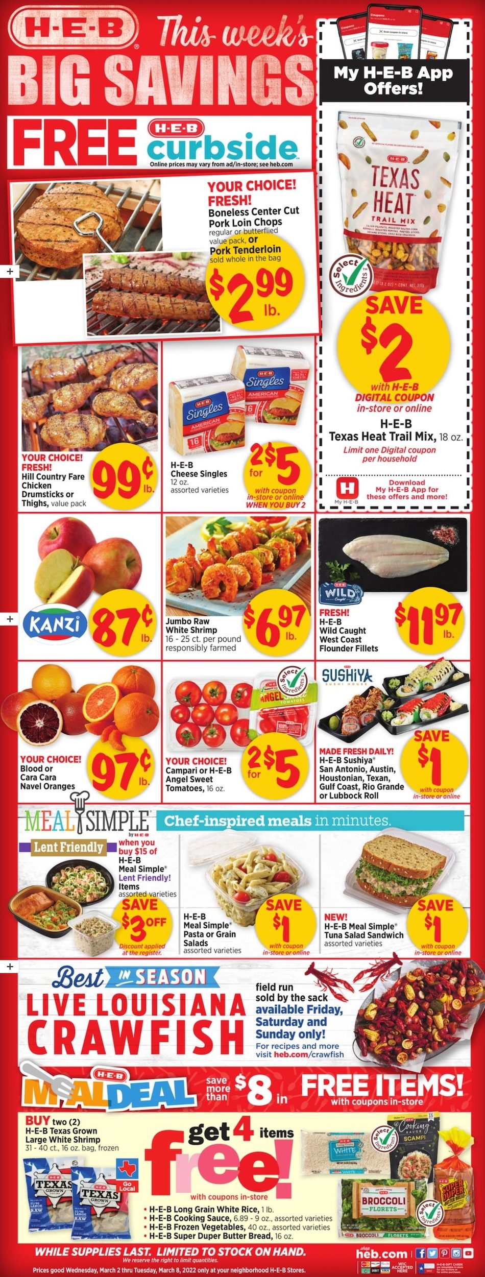 HEB Weekly Ad Mar 2 - 8, 2022 | WeeklyAds2