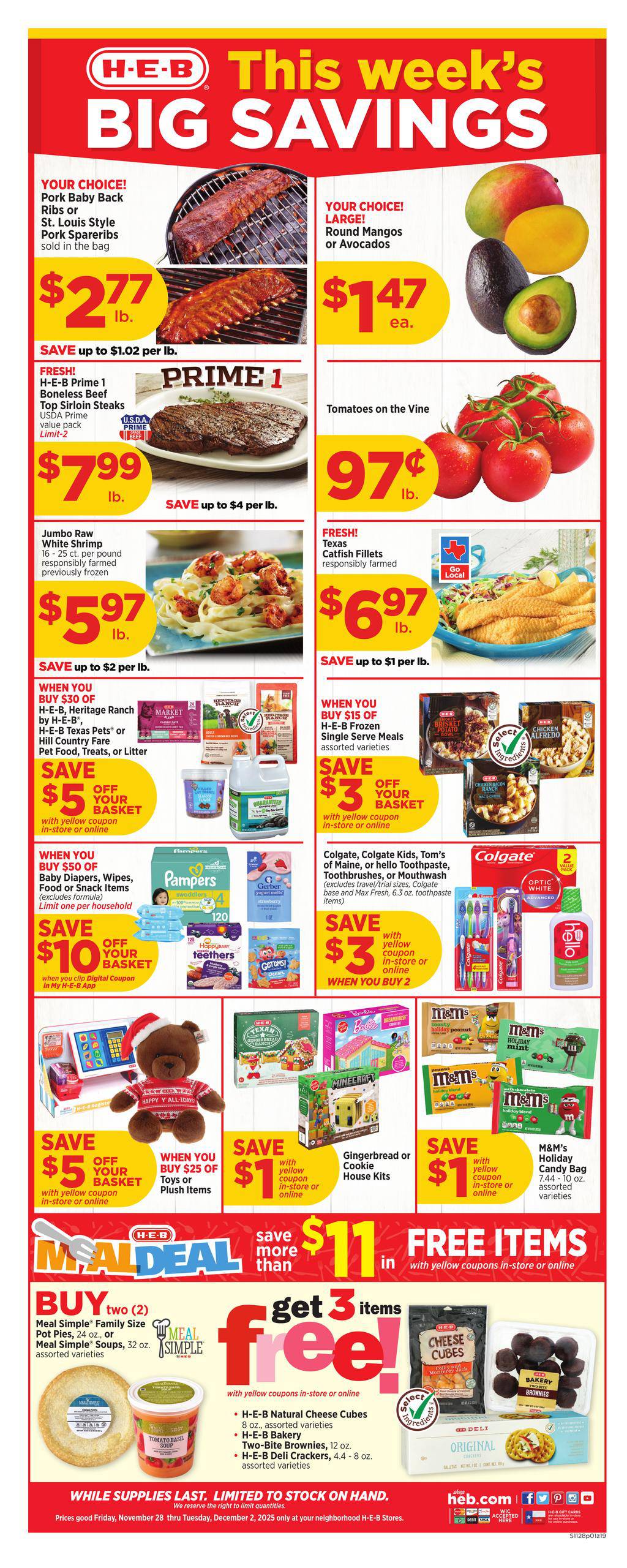 HEB Weekly Ad November 28 - December 2, 2025 | WeeklyAds2