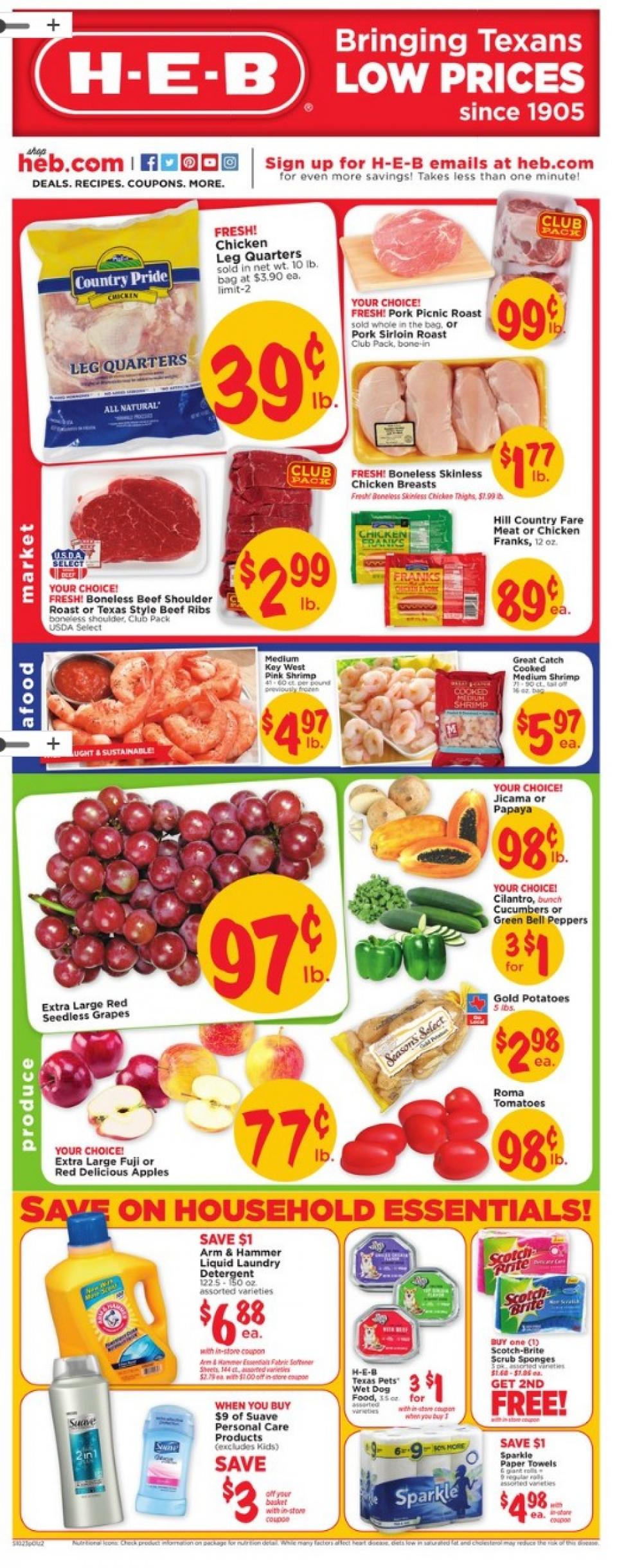 HEB Weekly Ad Oct 23 - 29, 2019 | WeeklyAds2