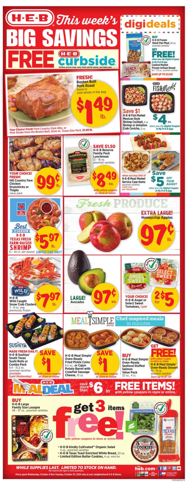 HEB Weekly Ad Oct 4 - 10, 2023 | WeeklyAds2