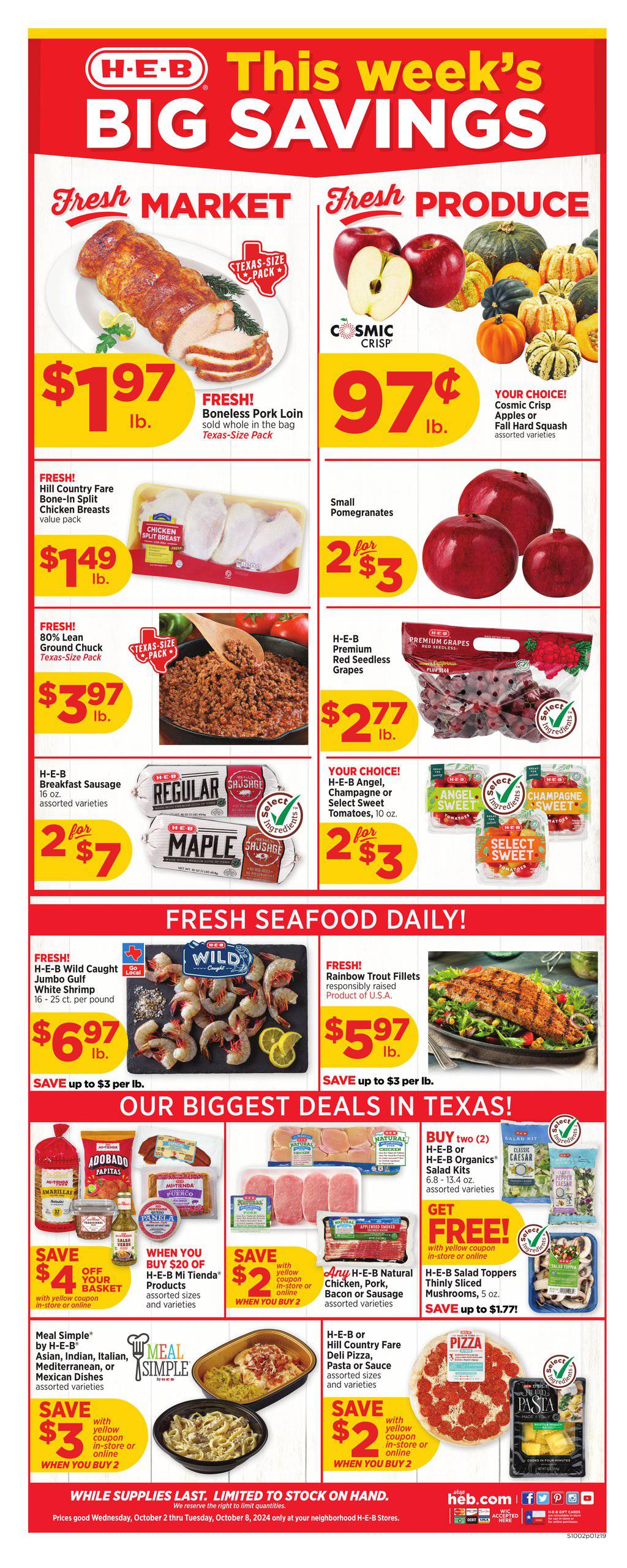 HEB Weekly Ad October 2 - 8, 2024 | WeeklyAds2