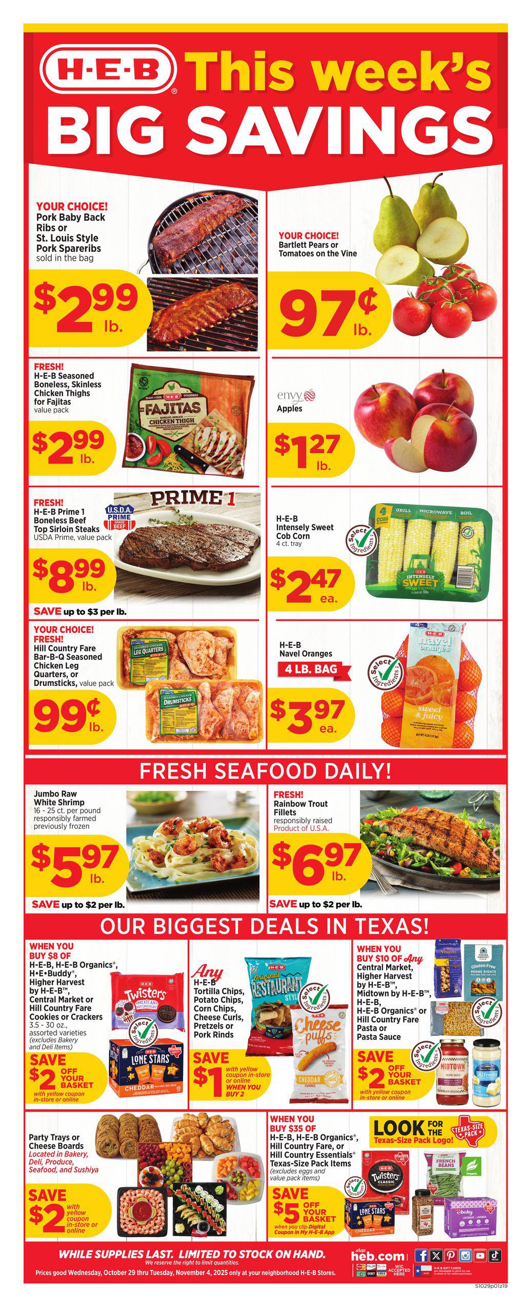 HEB Weekly Ad October 29 - November 4, 2025 | WeeklyAds2
