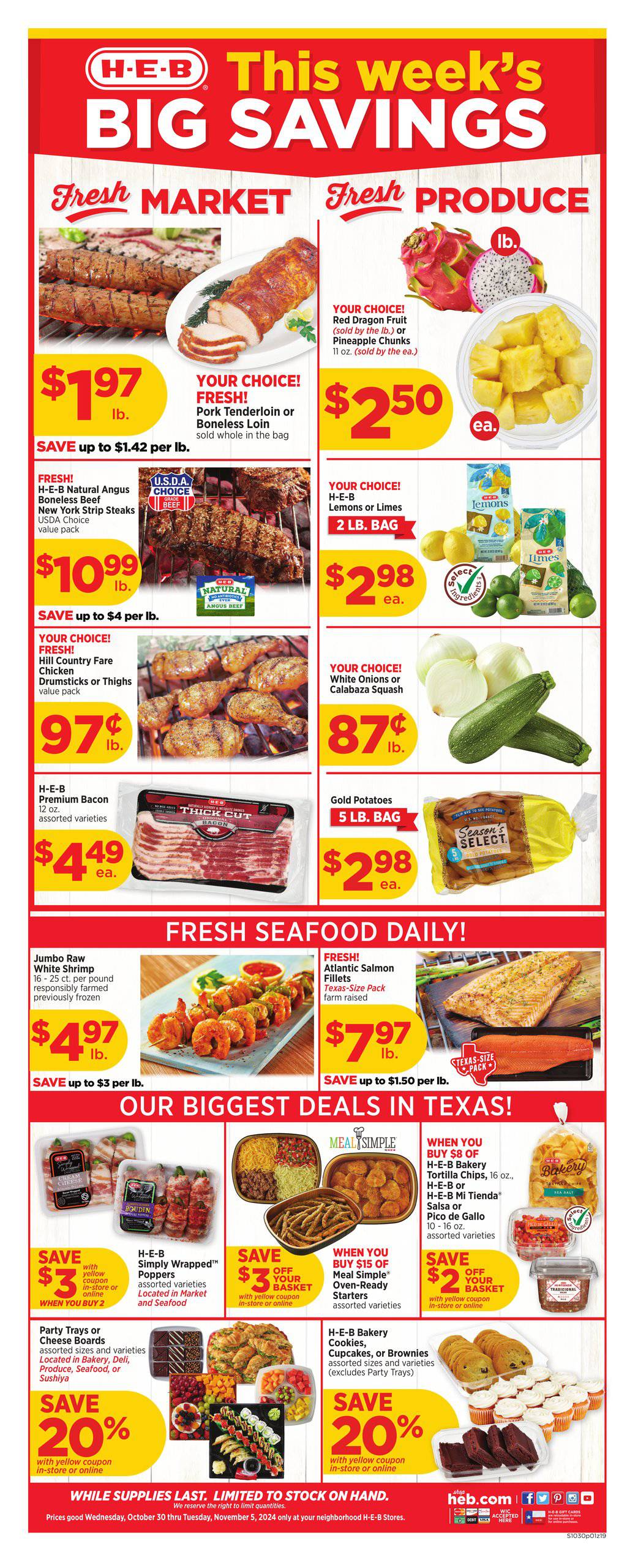 HEB Weekly Ad October 30 - November 5, 2024 | WeeklyAds2