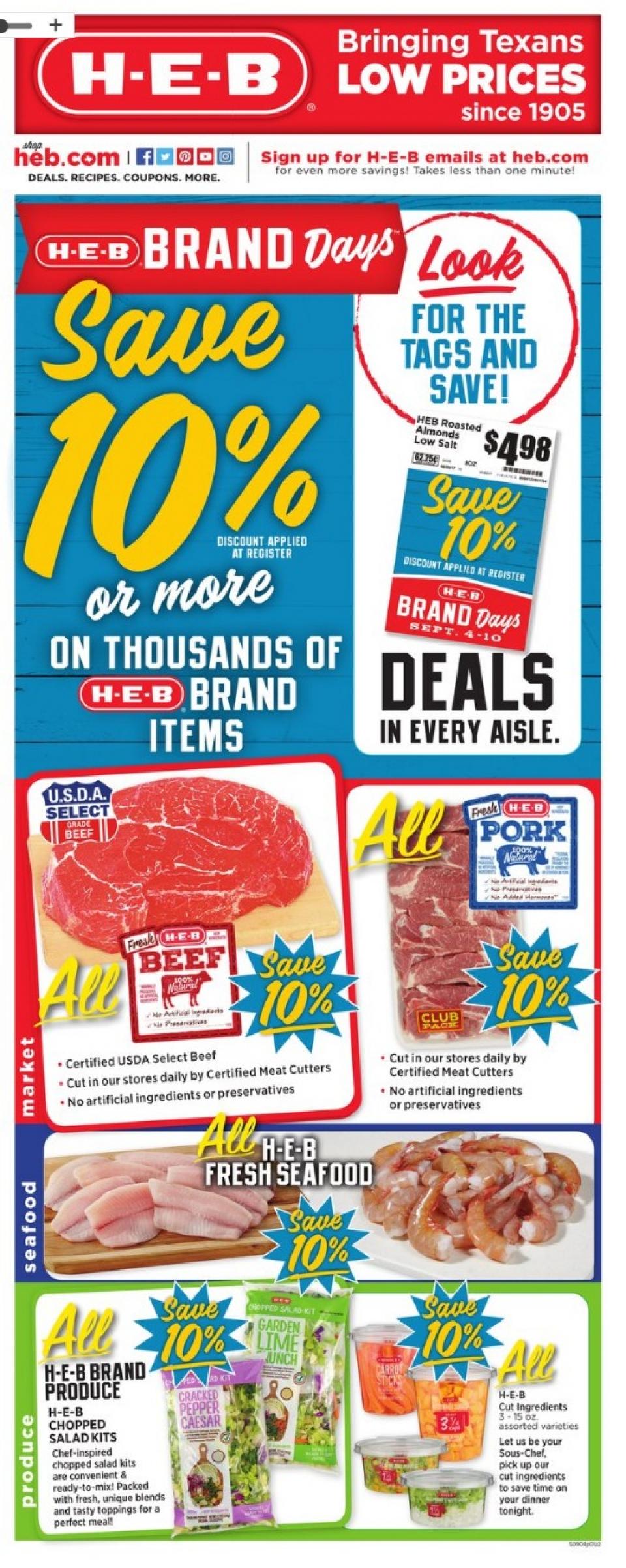 HEB Weekly Ad Sep 4 - 10, 2019 | WeeklyAds2