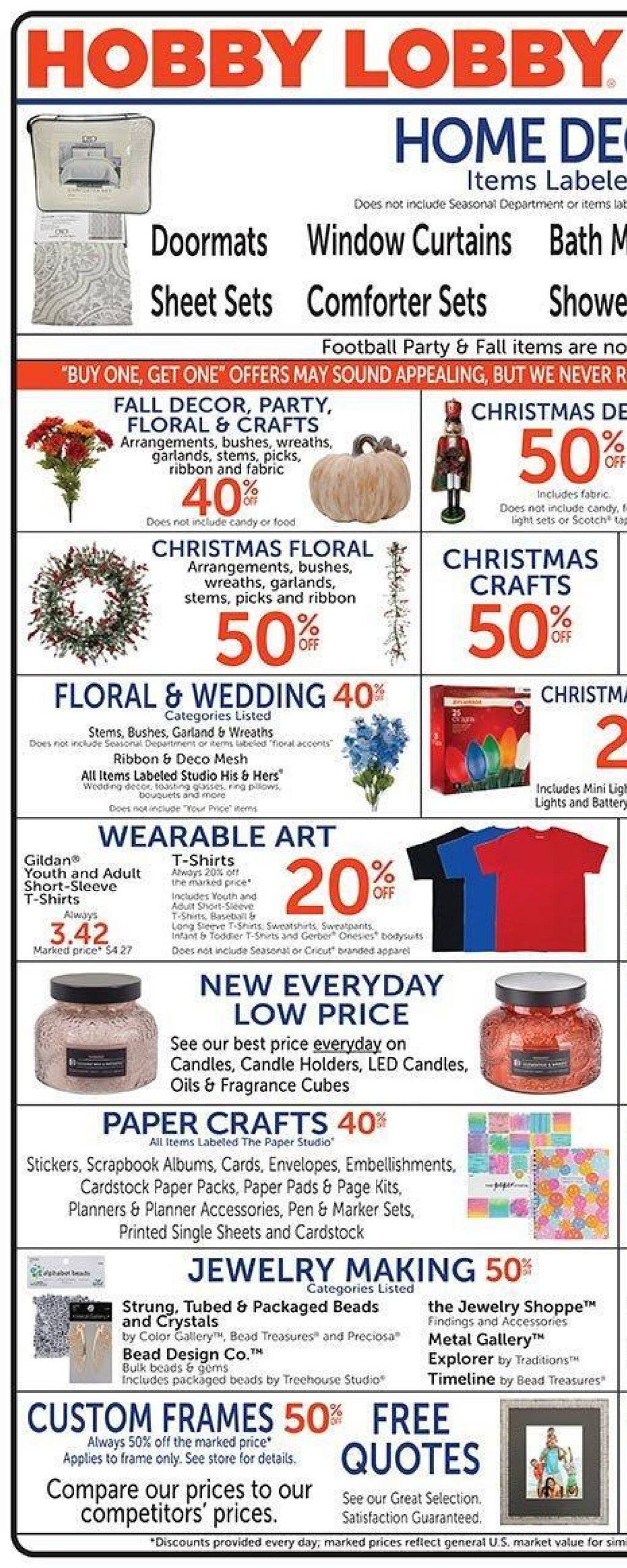Hobby Lobby Ad Weekly August 31 - September 6, 2025 | WeeklyAds2