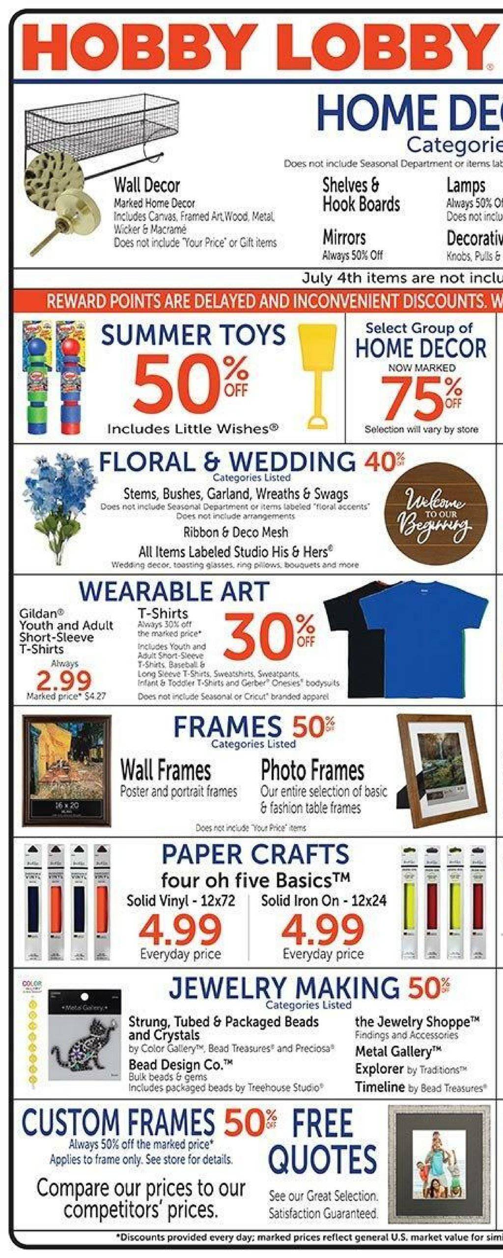 Hobby Lobby Ad Weekly May 18 - 24, 2025 | WeeklyAds2