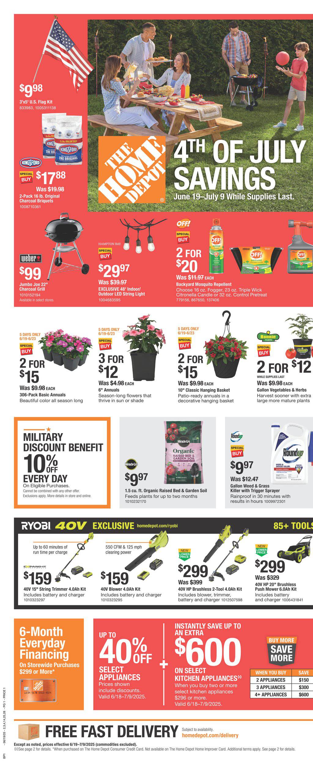 Home Depot Ad 4th of July Savings June 19 - July 9, 2025 | WeeklyAds2