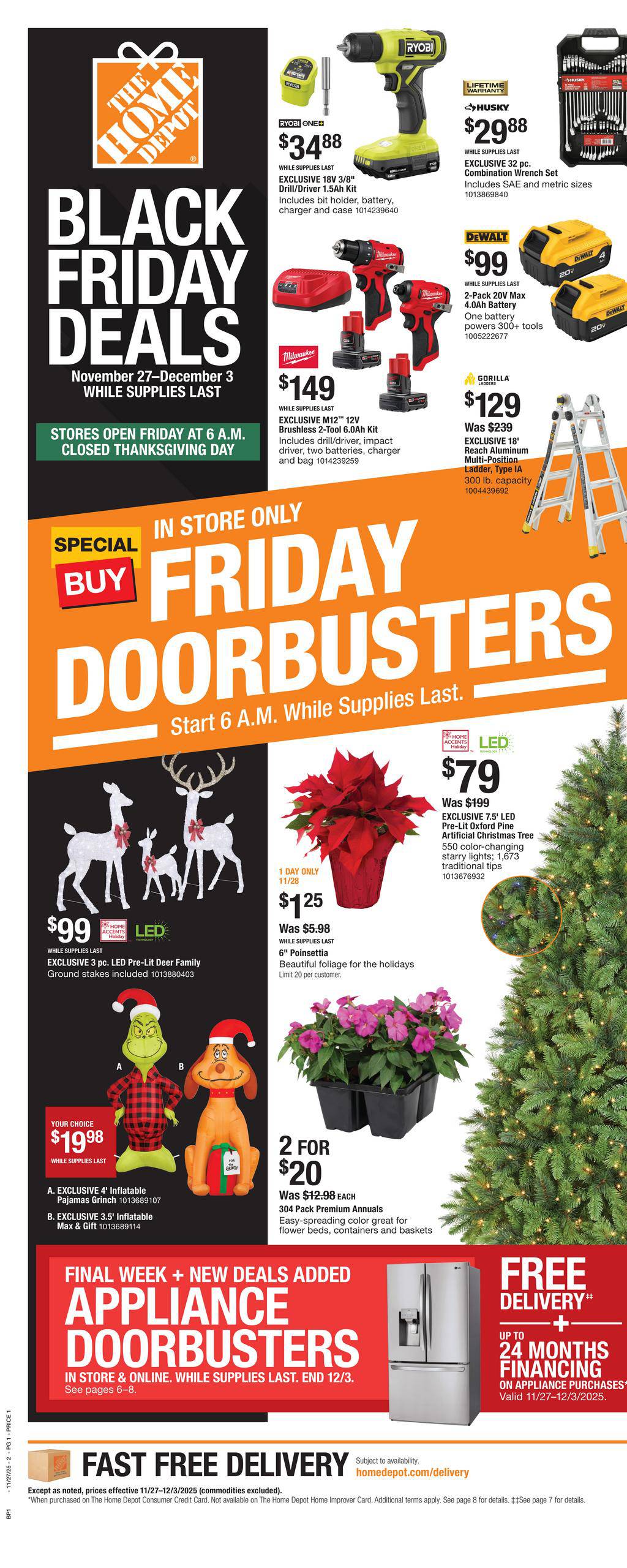Home Depot Ad Black Friday November 27 - December 2, 2025 | WeeklyAds2
