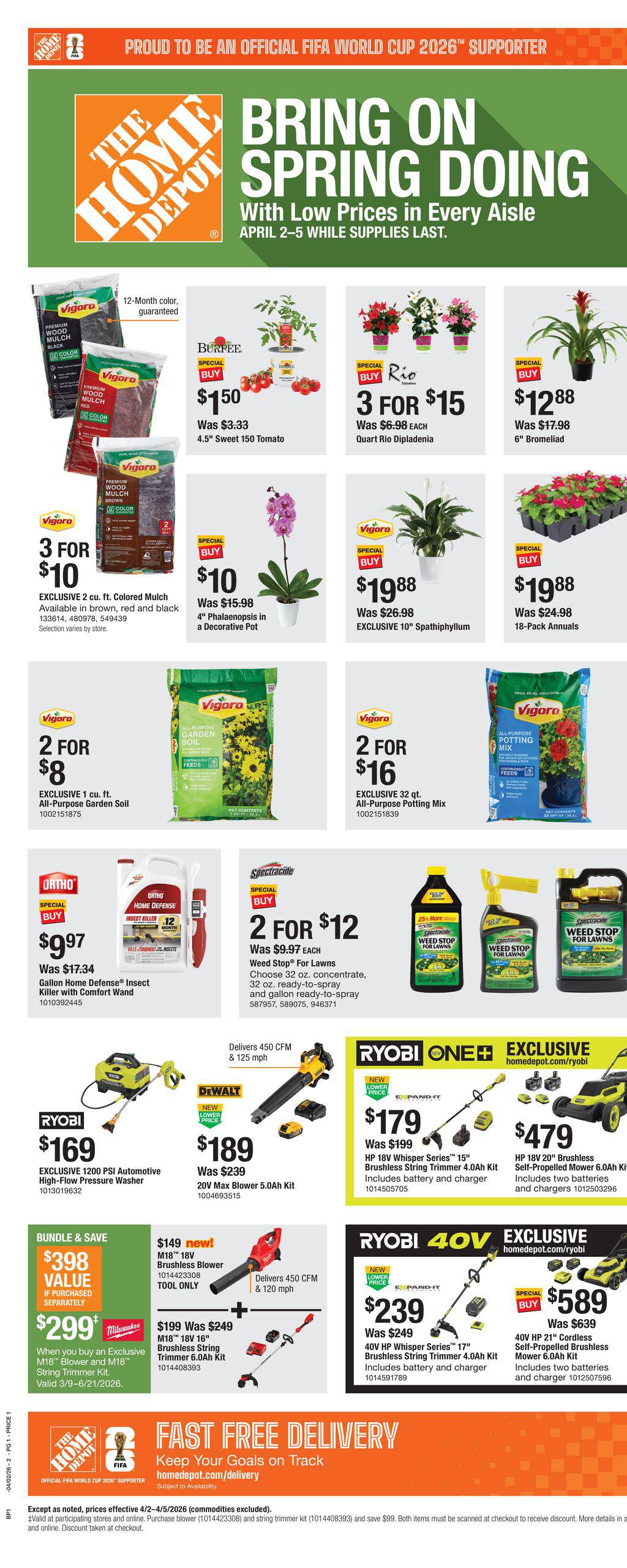 Home Depot Ad Bring on Spring Doing April 2 - 5, 2026 | WeeklyAds2