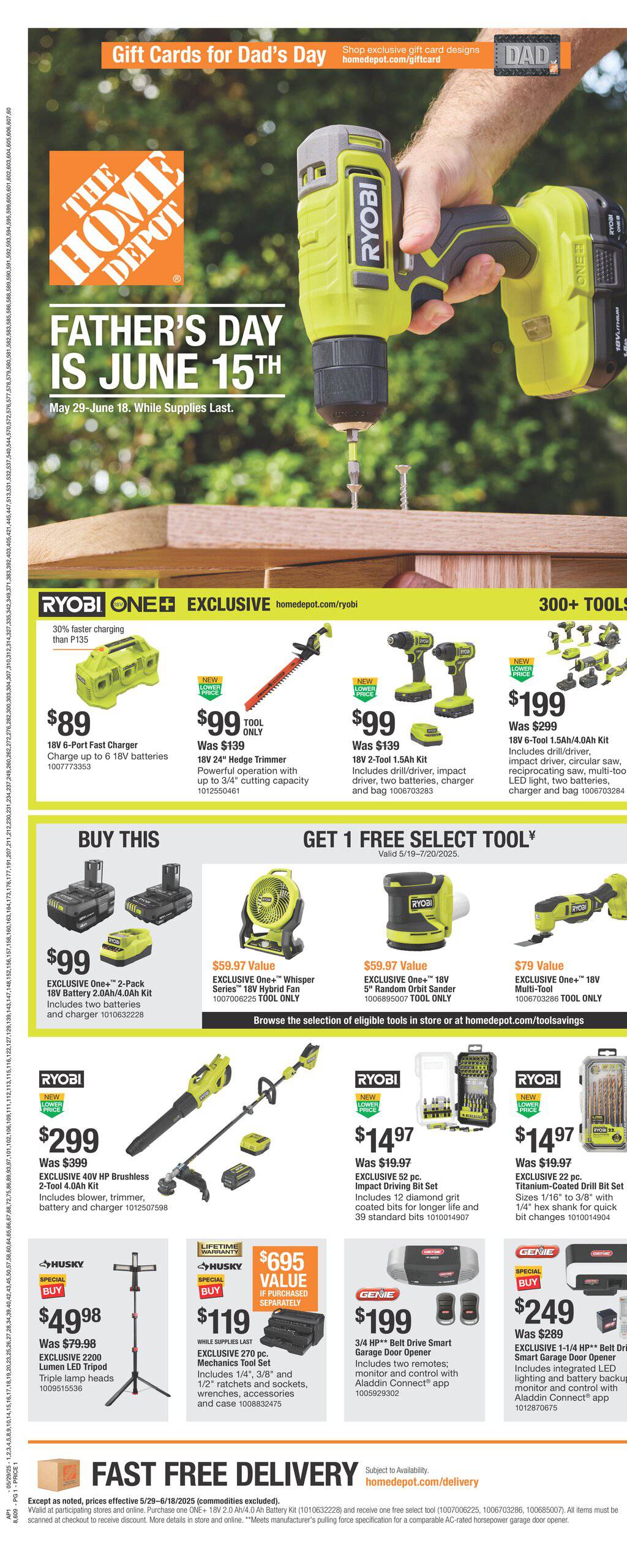 Home Depot Ad Father's Day May 29 - June 18, 2025 | WeeklyAds2
