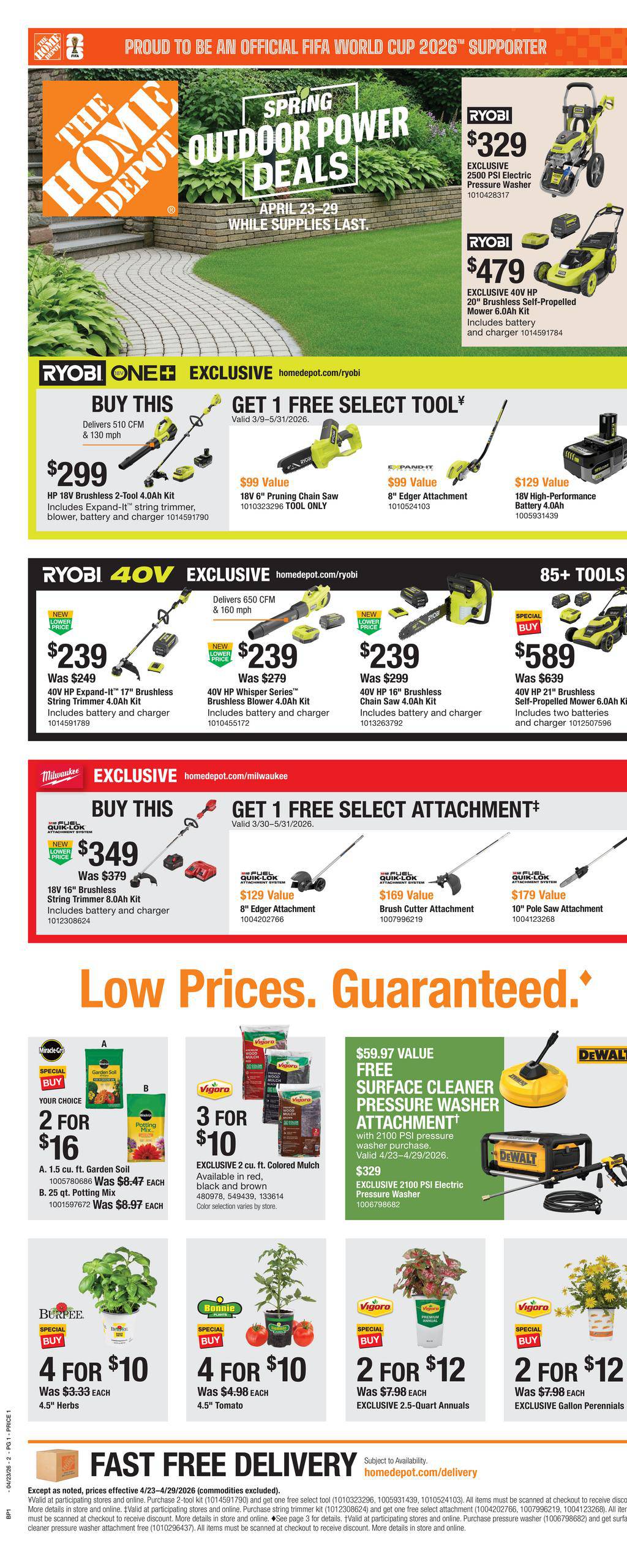 Home Depot Ad Spring Outdoor Power Deals April 23 - 29, 2026 | WeeklyAds2