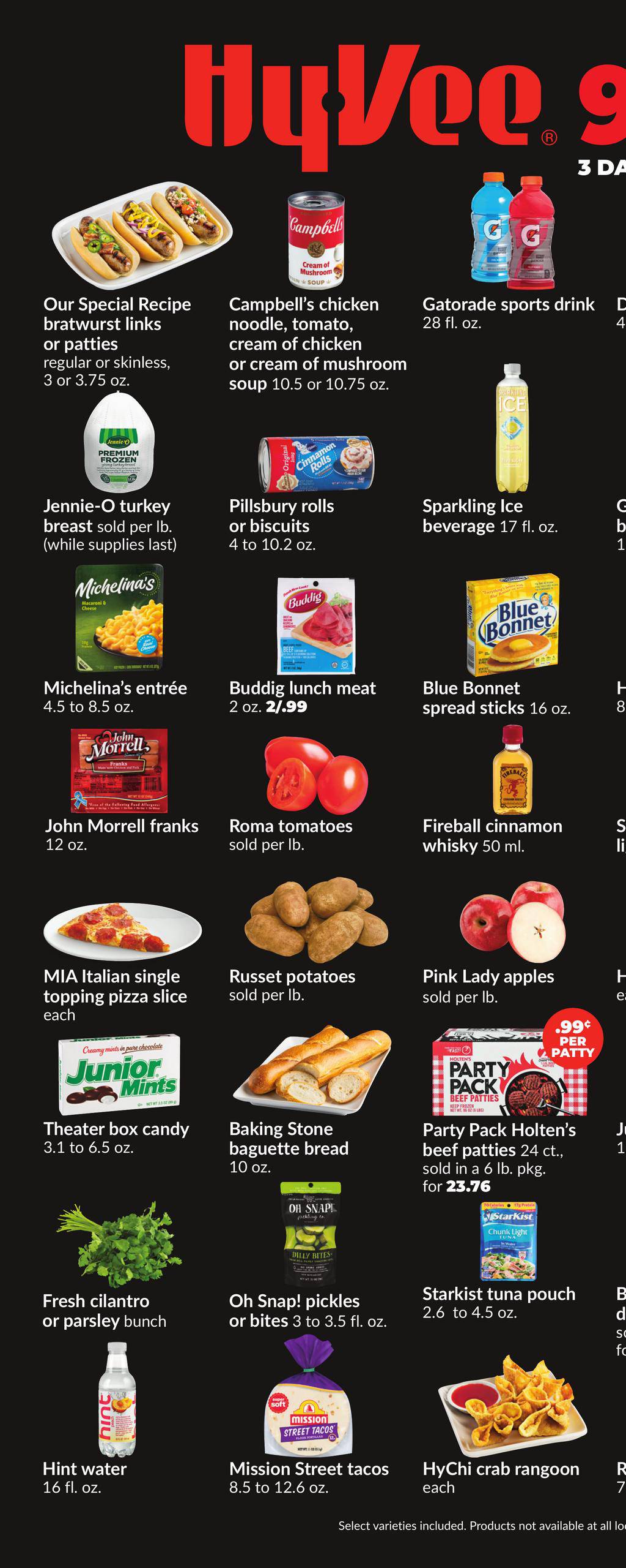 Hy-vee Ad 3 Day Sale - 99 Cent September 26 - 28, 2025 | WeeklyAds2