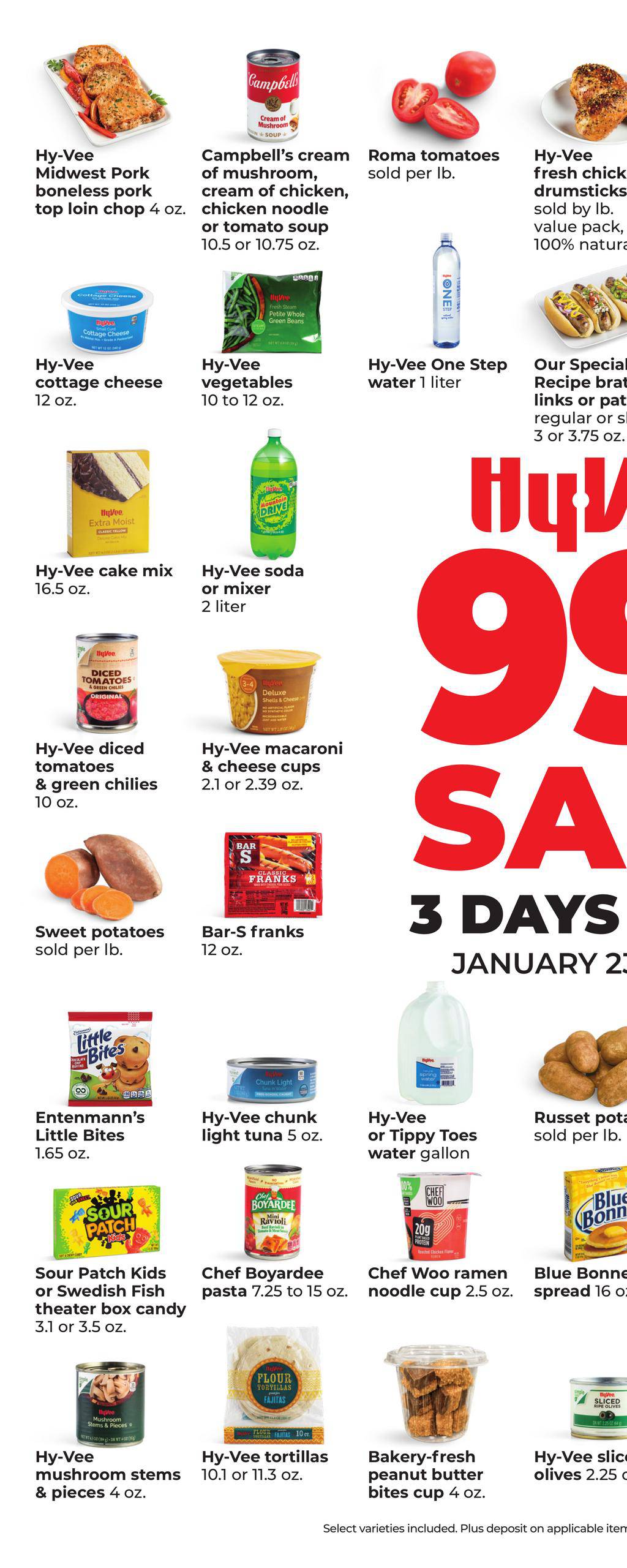 Hy-vee Ad 99 Cent Sale! January 23 - 25, 2026 | WeeklyAds2