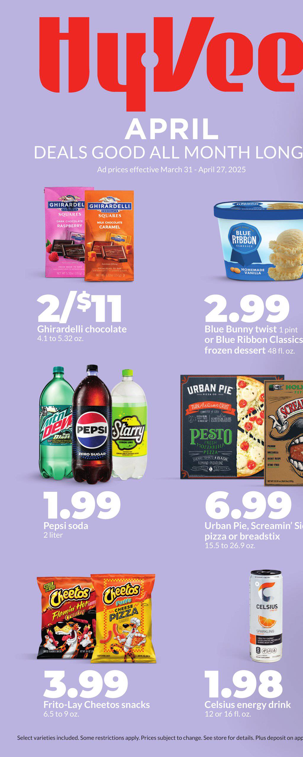 Hy-vee Ad Deals Good All Month Long March 31 - April 30, 2025 | WeeklyAds2