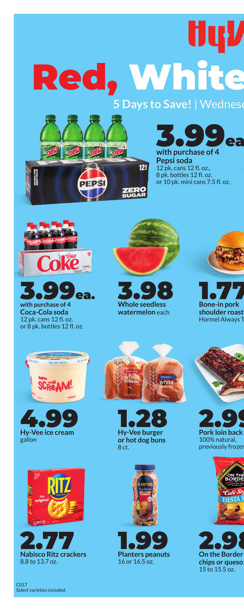 Hy-vee Ad Red, White, and BBQ! July 2 - 6, 2025 | WeeklyAds2