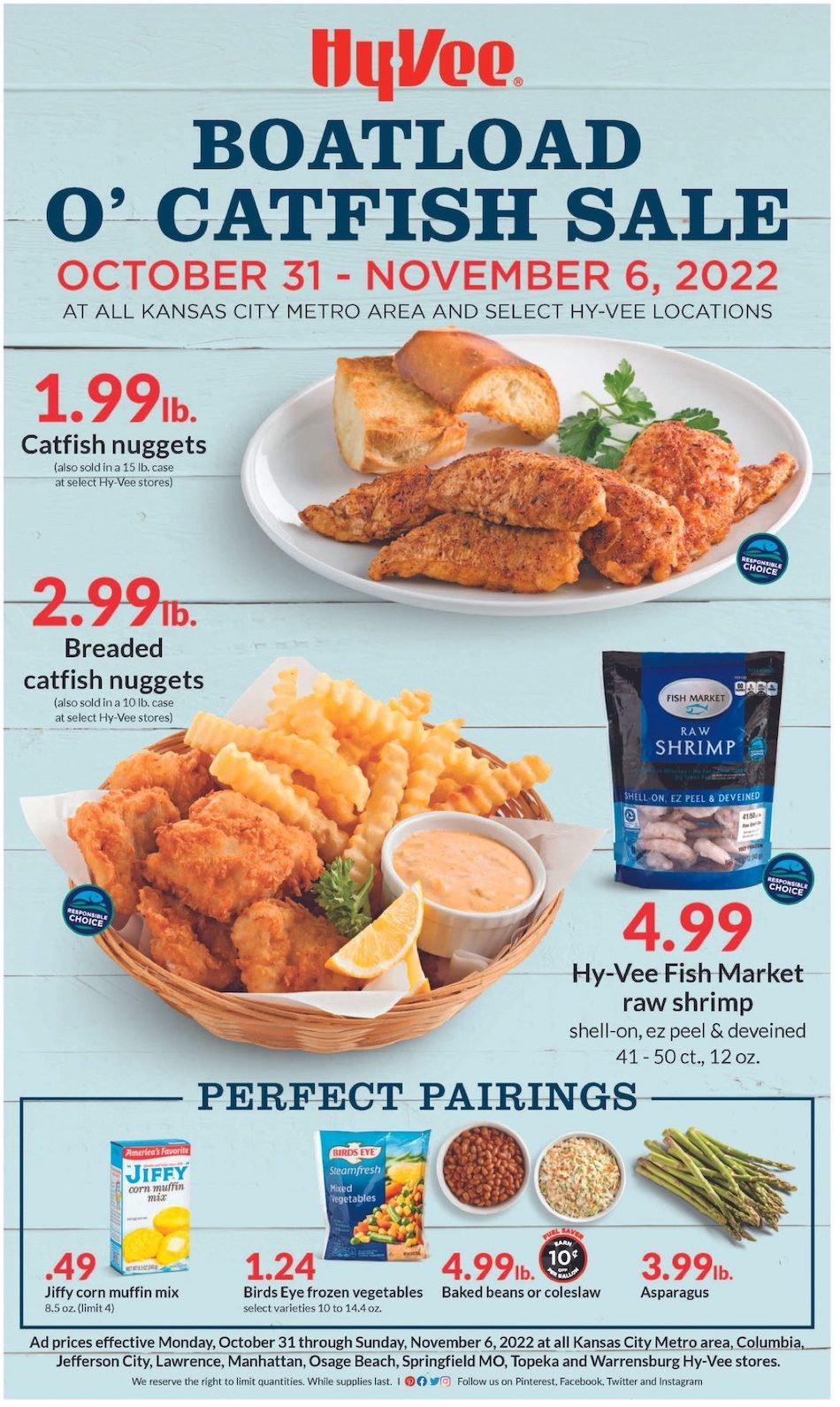 Hyvee Ad Catfish Sale Oct 31 - Nov 6, 2022 | WeeklyAds2