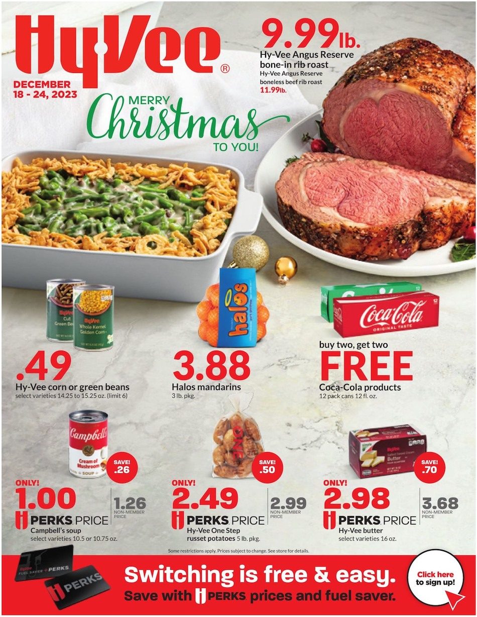 Hy-Vee Ad Christmas Dec 18 - 24, 2023 | WeeklyAds2