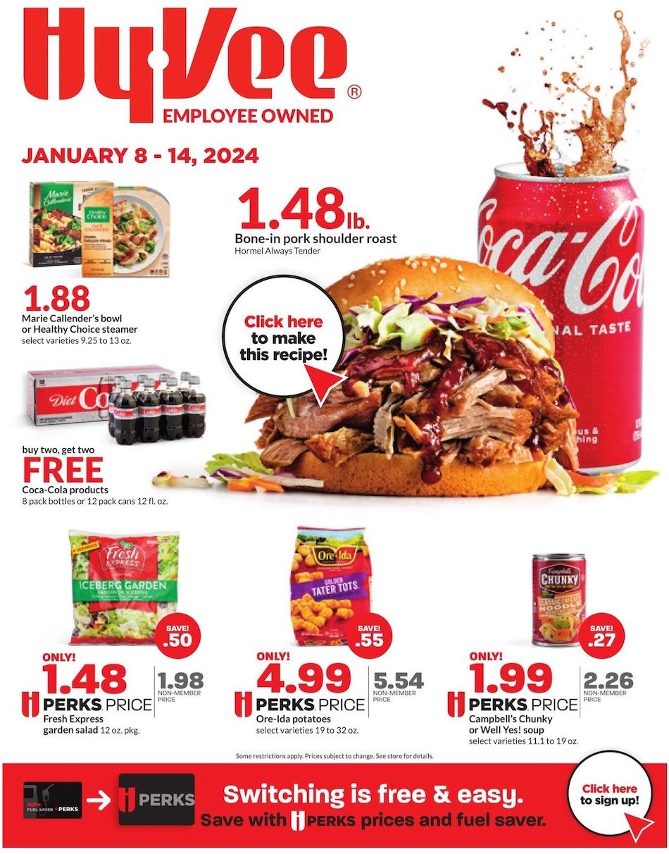 Hy-Vee Weekly Ad Jan 8 - 14, 2024 | WeeklyAds2