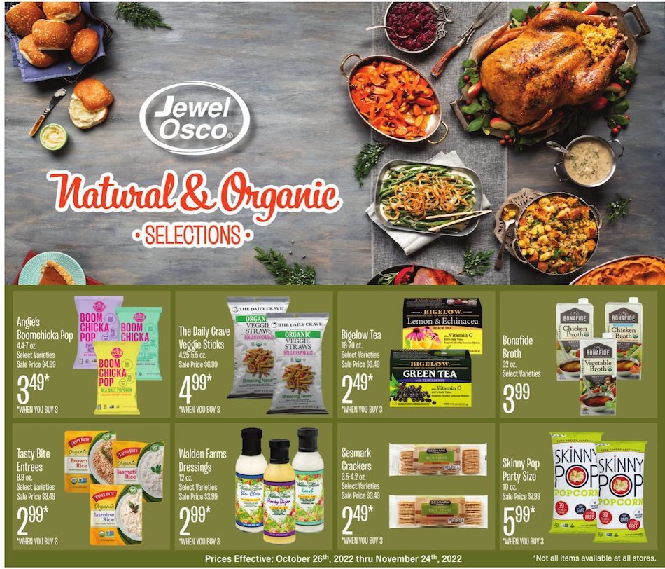 Jewel-Osco Organic Ad Oct 26 - Nov 24, 2022 | WeeklyAds2