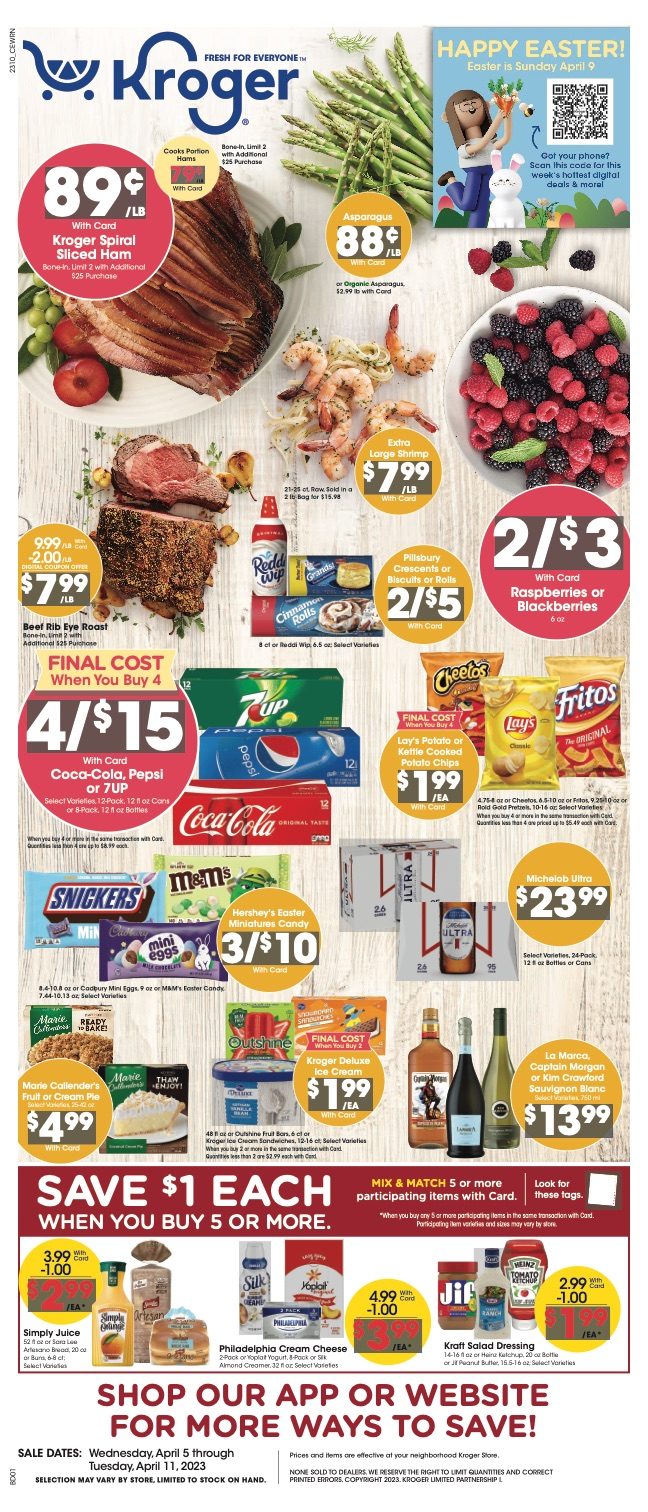 Kroger Weekly Ad Easter Apr 5 - 11, 2023 | WeeklyAds2