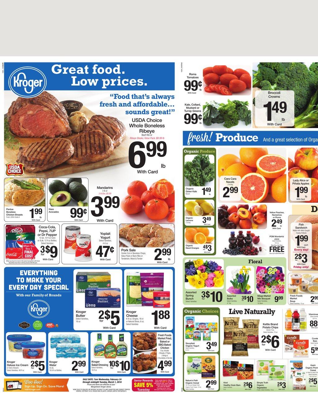 Kroger Weekly Ad Feb 24 - Mar 1 2016 | WeeklyAds2