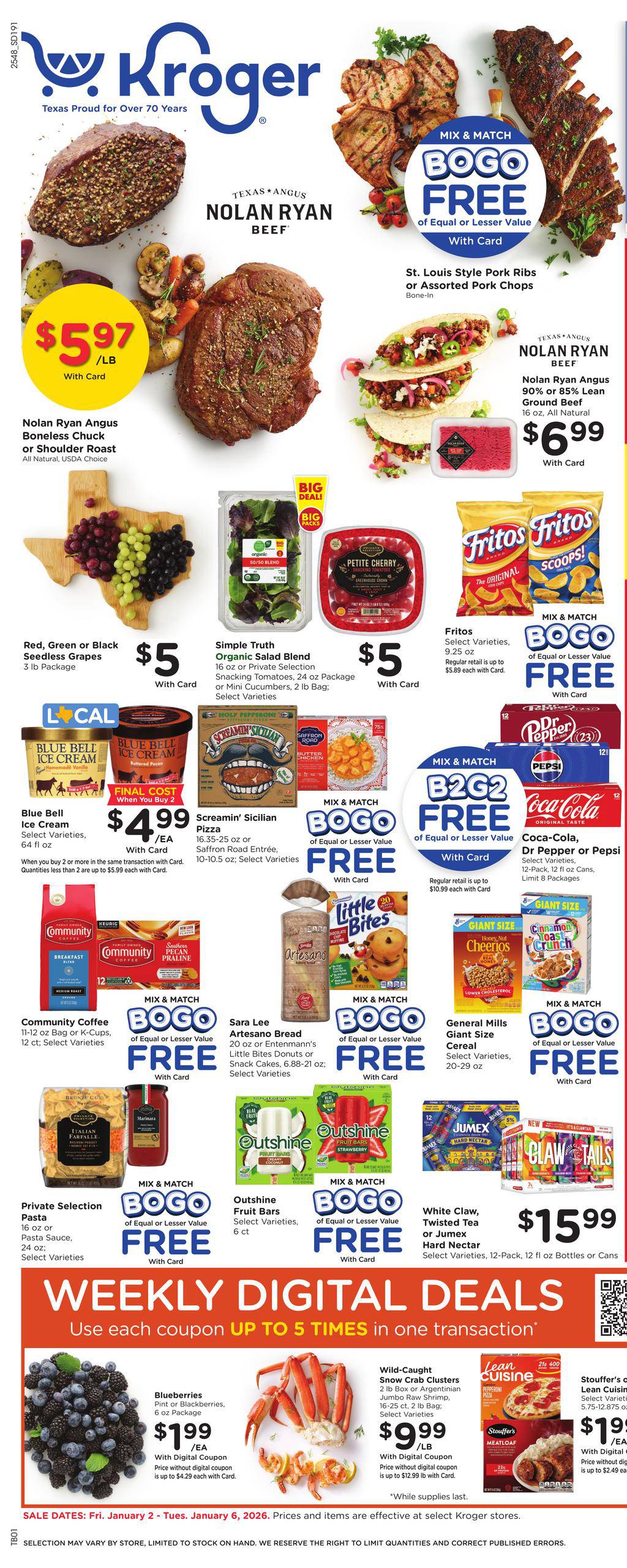 Kroger Weekly Ad January 2 - 6, 2026 | WeeklyAds2