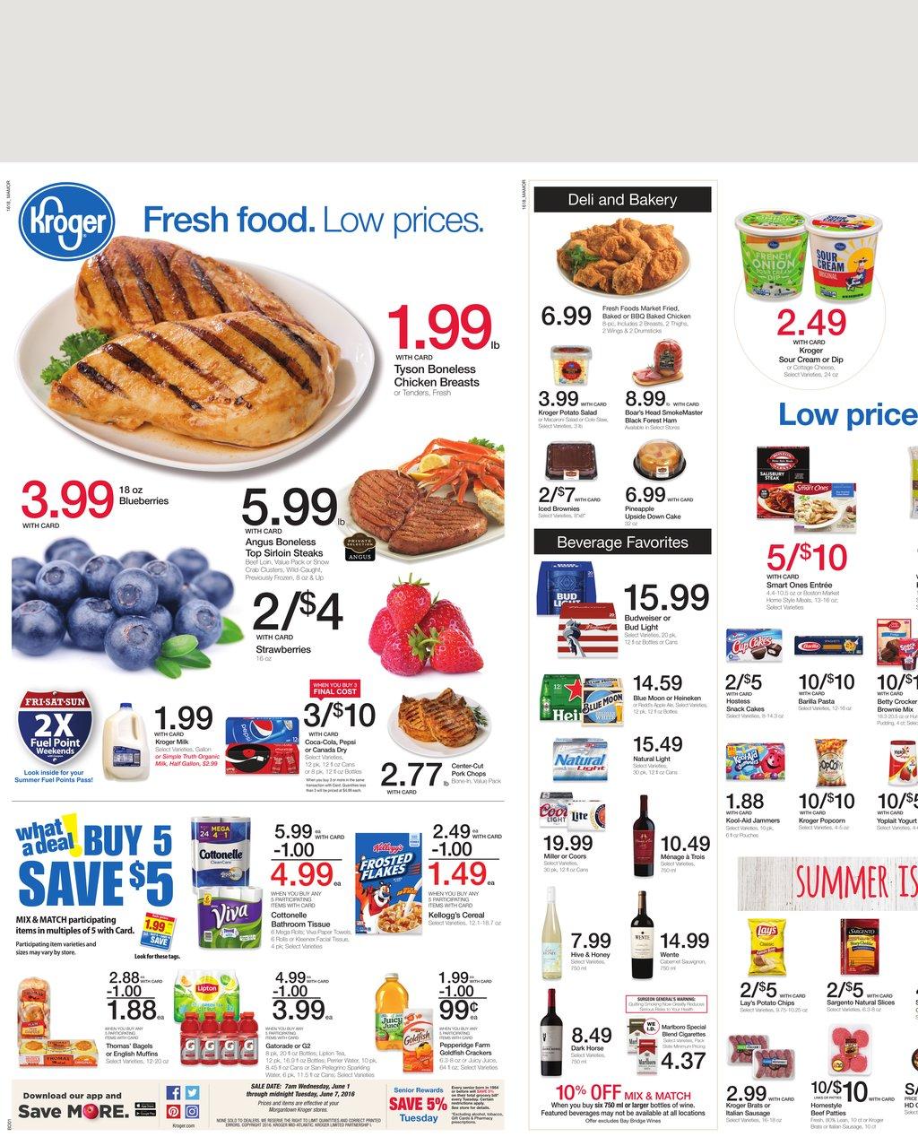 Kroger Weekly Ad June 1 - 7 2016 | WeeklyAds2