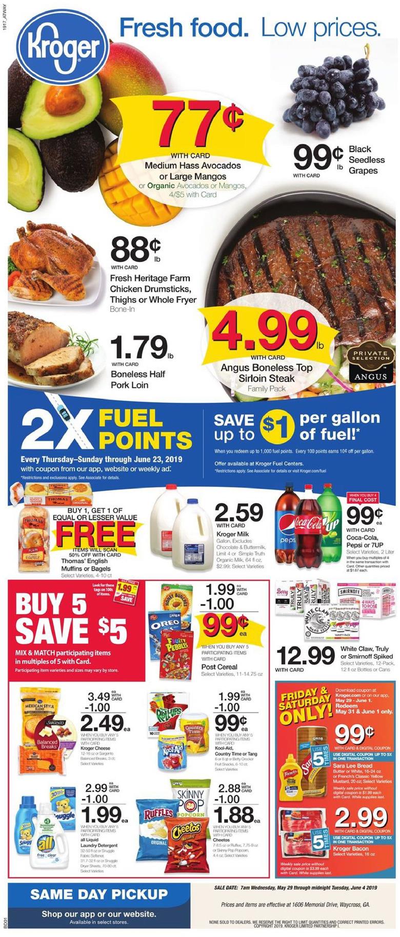Kroger Weekly Ad May 29 - Jun 4, 2019 | WeeklyAds2