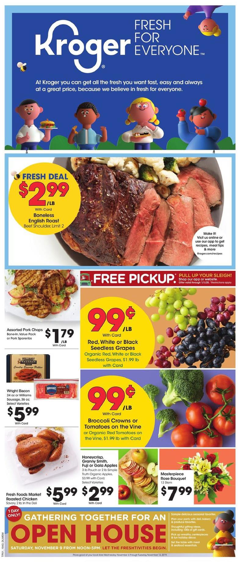 Kroger Weekly Ad Nov 6 - 12, 2019 | WeeklyAds2
