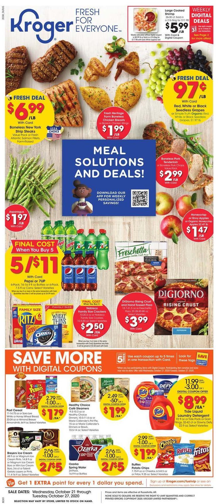 Kroger Weekly Ad Oct 21 - 27, 2020 | WeeklyAds2