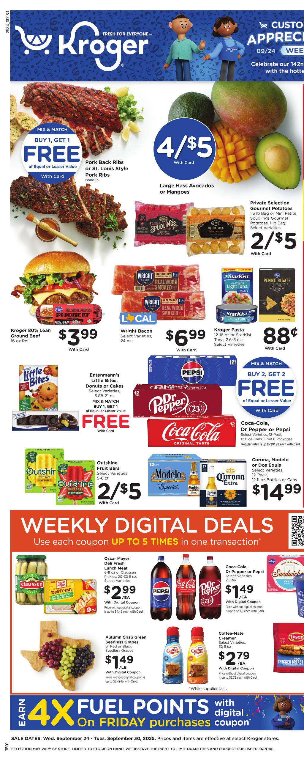 Kroger Weekly Ad September 24 - 30, 2025 | WeeklyAds2