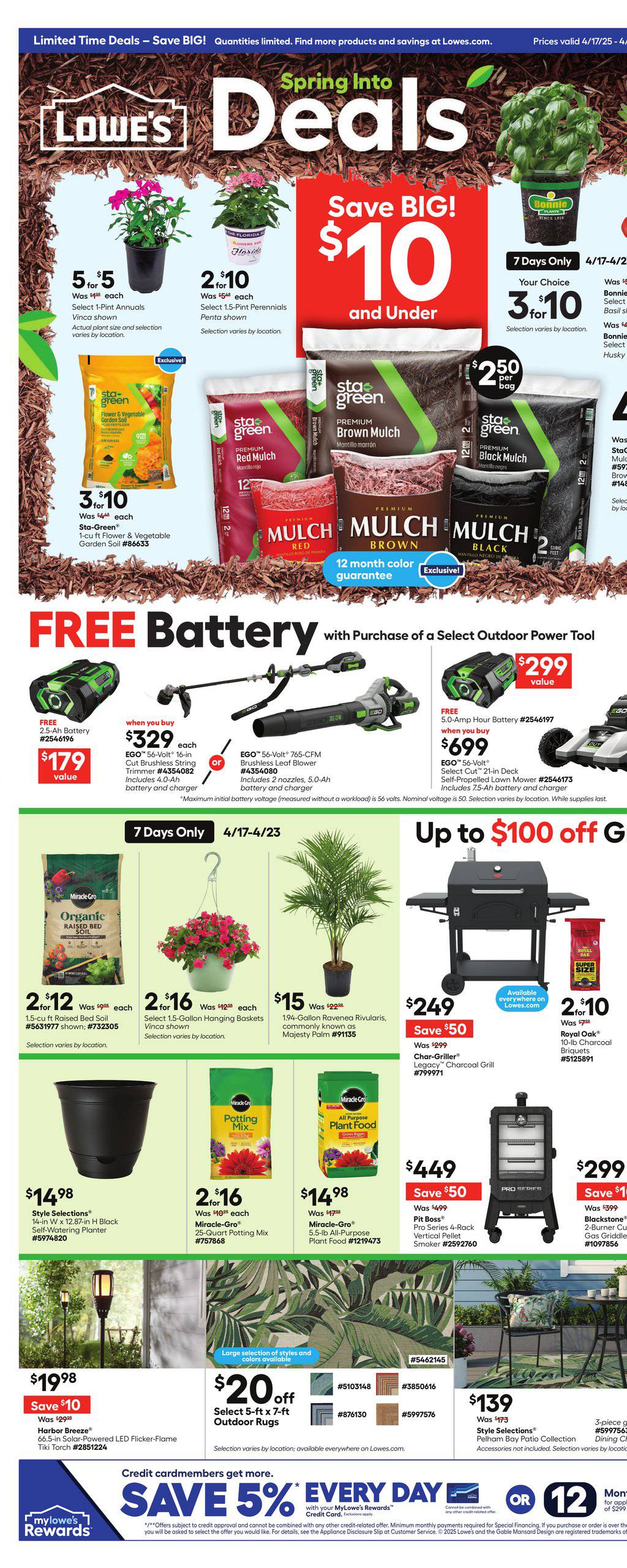 Lowe's Ad In Store Promotion / DIY April 17 - 30, 2025 | WeeklyAds2