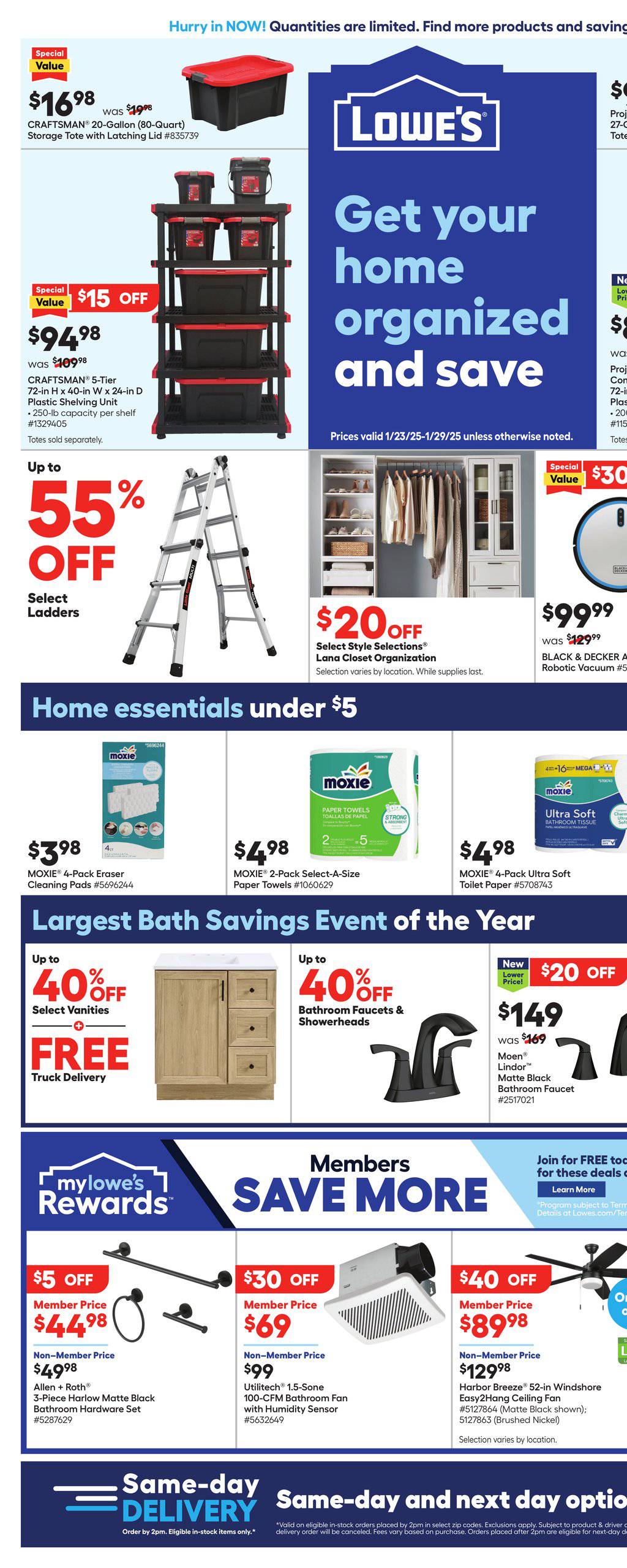 Lowe's Weekly Ad January 23 - 29, 2025 | WeeklyAds2
