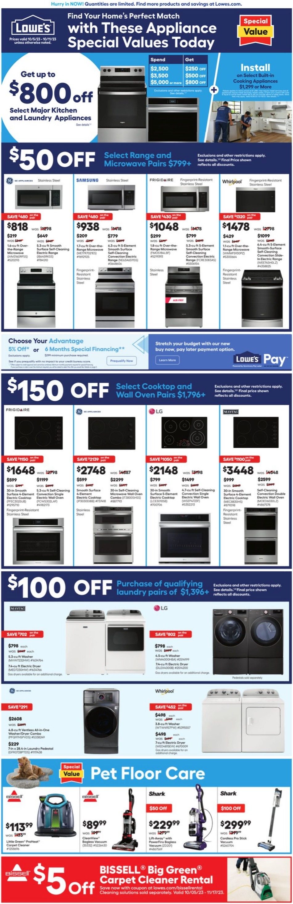 Lowe's Weekly Ad Oct 5 - 11, 2023 | WeeklyAds2