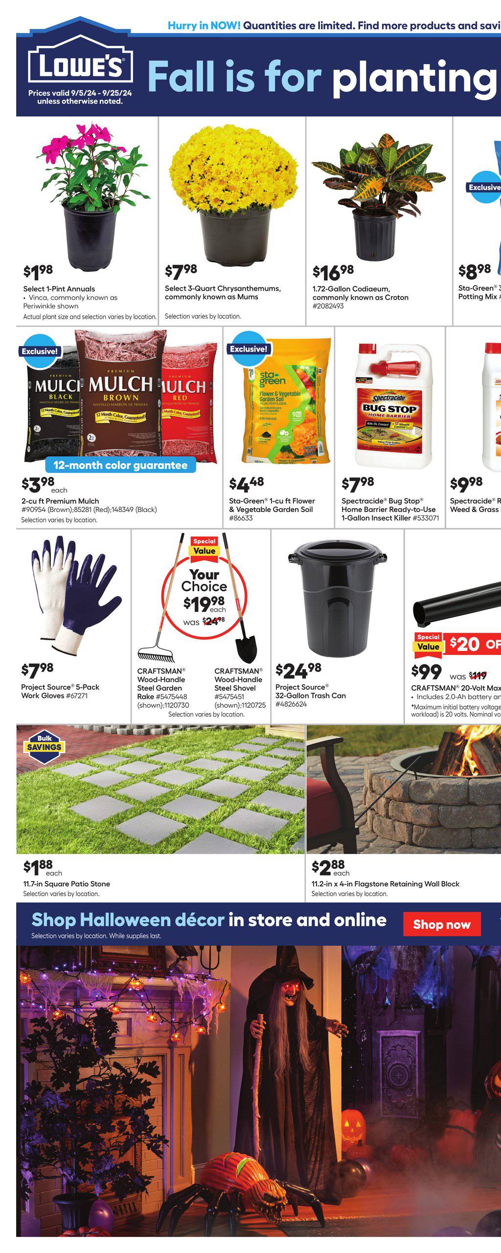Lowe's Weekly Ad September 5 - 25, 2024 | WeeklyAds2