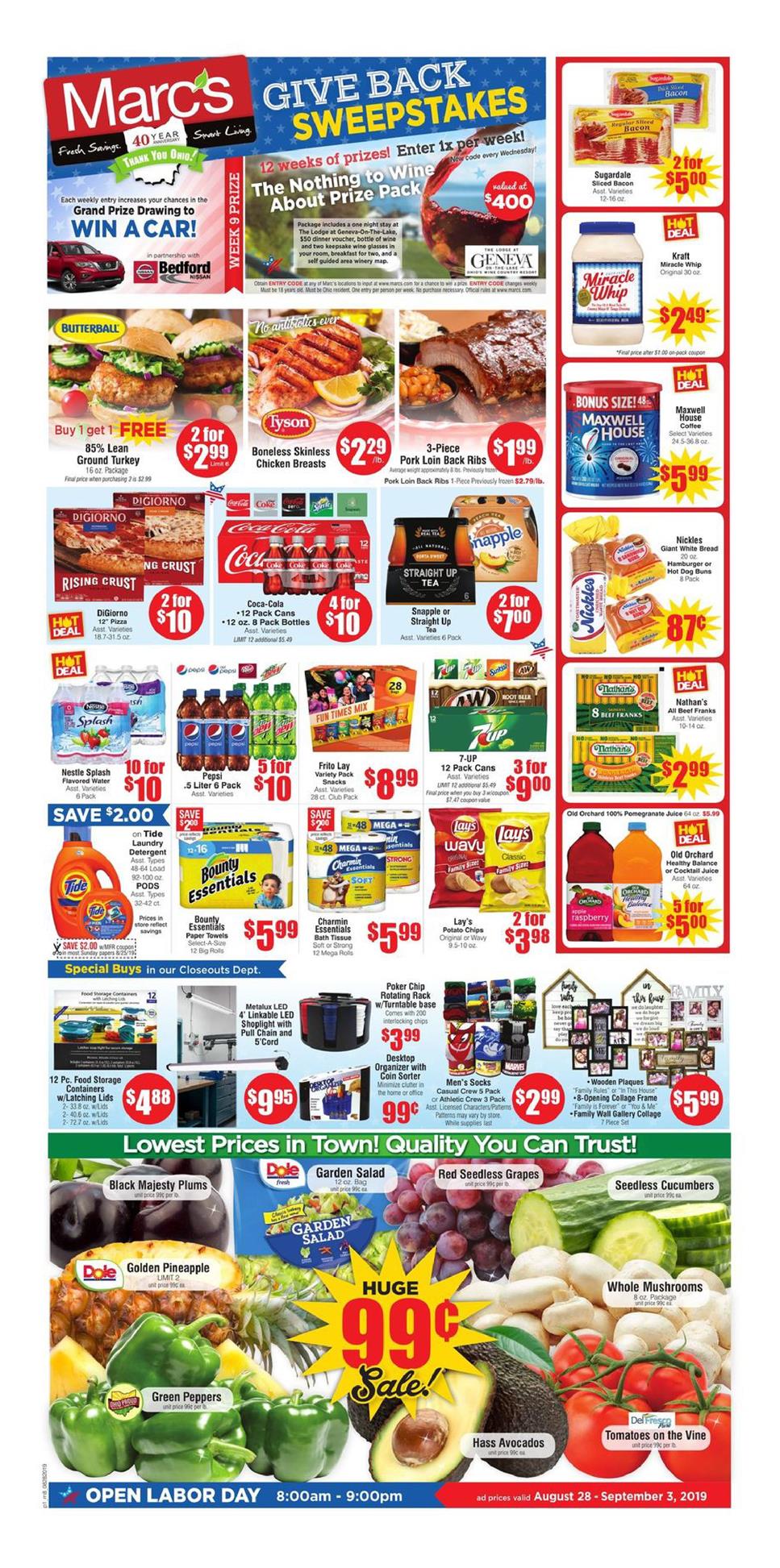 Marcs Weekly Ad Aug 28 - Sep 3, 2019 | WeeklyAds2