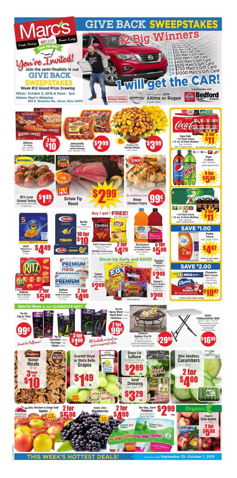 Marcs Weekly Ad Sep 25 - Oct 1, 2019 | WeeklyAds2