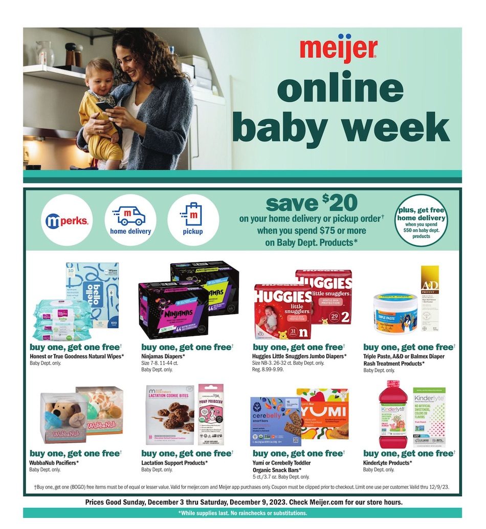 Meijer Ad Baby Dec 3 - 9, 2023 - WeeklyAds2