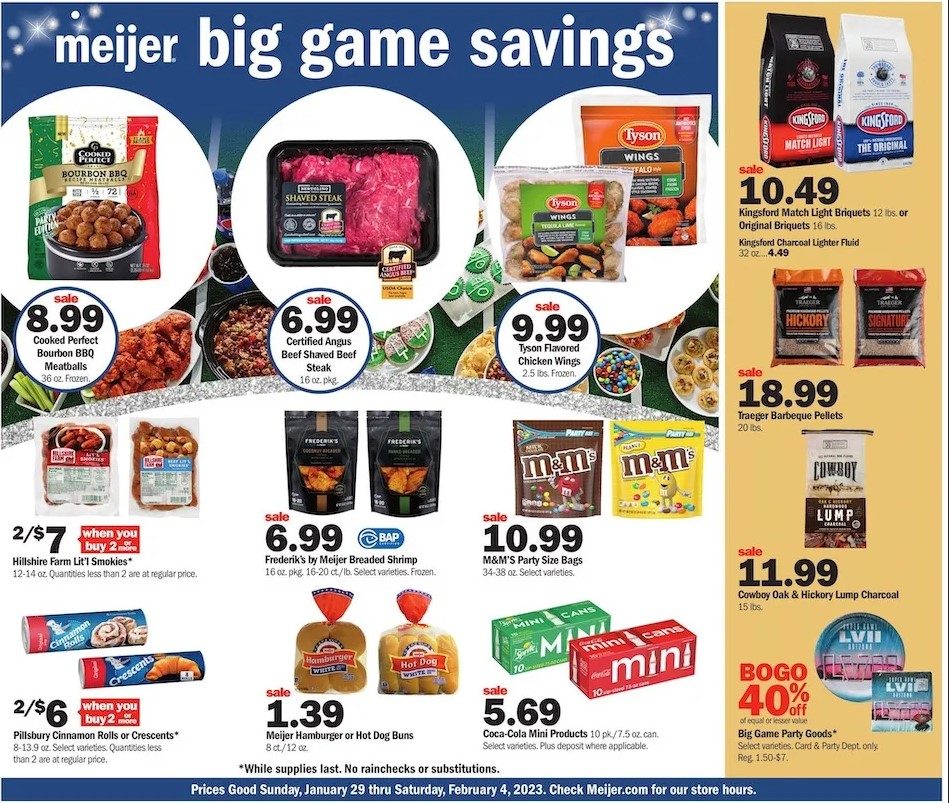 Meijer Ad Big Game Jan 29 - Feb 4, 2023 | WeeklyAds2